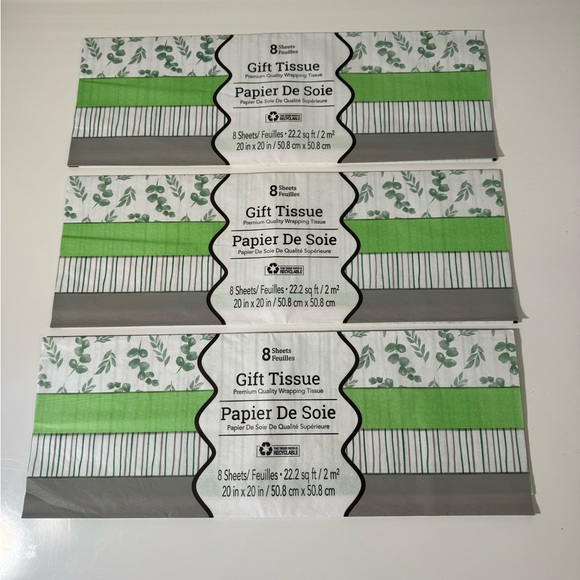 Party Supplies | 24 Sheets Gift Tissue Nwt Premium Quality Wrapping ...
